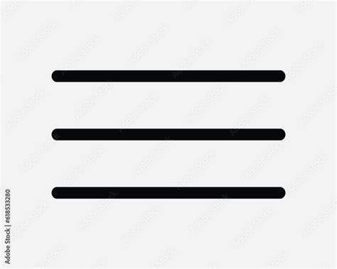 Hamburger Menu Icon Web Website App Navigate Navigation Button Ux Ui