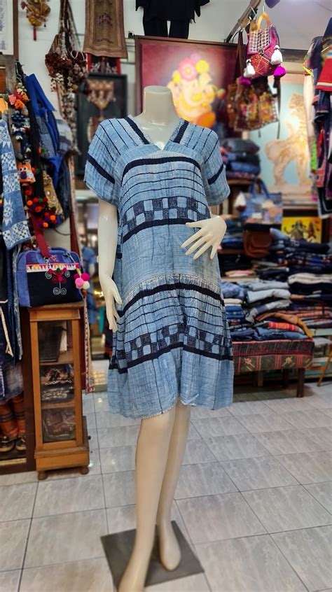 เดรสทรงกะเหรี่ยง ผ้าใยกัญชงเขียนเทียน ต่อพลีทระบาย สวยๆ ผ้าชนเผ่าม้งจีนค่ะ ผ้านิ่มพริ้ว ใส่สบายๆ