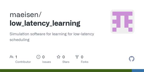GitHub Maeisen Low Latency Learning Simulation Software For Learning