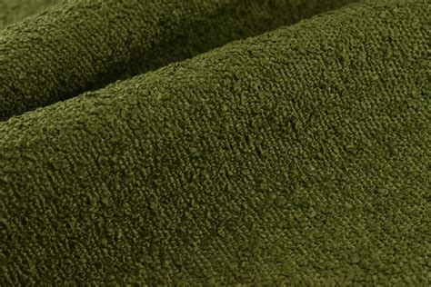 Heavy Weight Moss Greenolive Green Boucle Upholstery Fabrictextured