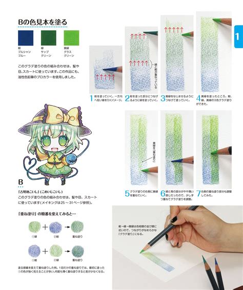 色えんぴつで描く東方イラストテクニック ミニキャラから始めるイラストメイキング ホビージャパンの技法書