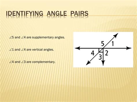 ppt exploring angle pairs powerpoint presentation id 2673167