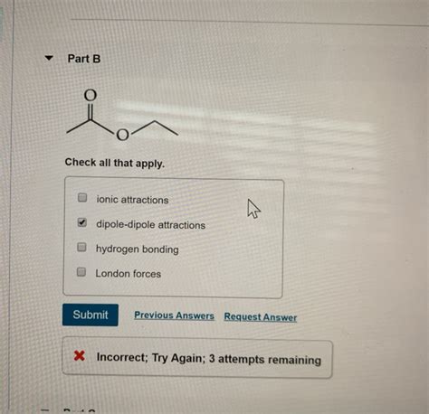 Solved Part B O Check All That Apply Ionic Attractions W