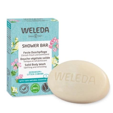 Weleda Shower Bar Geranium And Litsea Cubeba La Femme Beauty