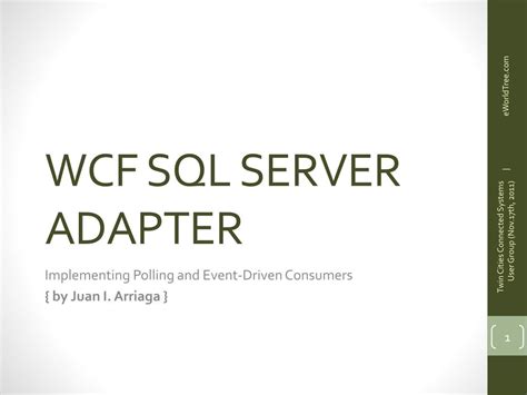 Ppt Wcf Sql Server Adapter Powerpoint Presentation Free Download