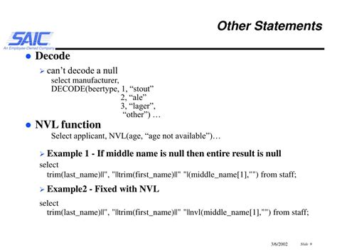 Ppt Informix Sql Tips And Tricks Powerpoint Presentation Free