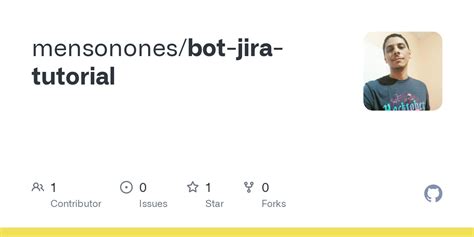 Github Mensononesbot Jira Tutorial