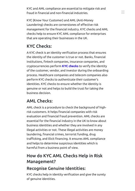 Ppt From Risk Management To Customer Trust The Importance Of Kyc Aml Checks Powerpoint