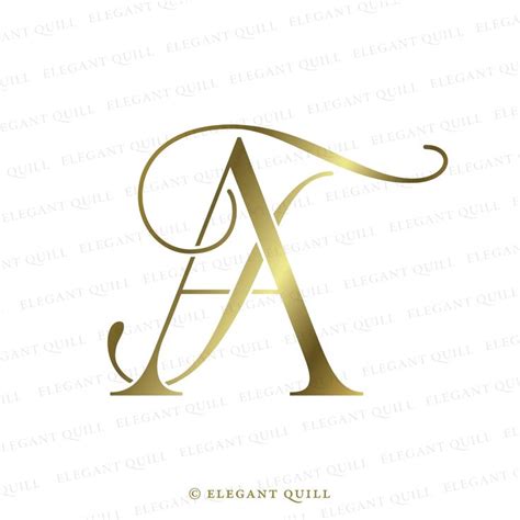 Monogram Ta Initials Logo Wedding Logo Monogram Monogram Initials Logo