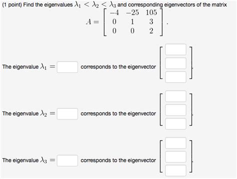 Solved Find The Eigenvalues Lambda1