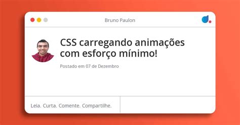 Css Carregando Animações Com Esforço Mínimo