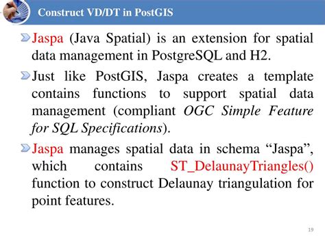 PPT Spatial Analysis In PostGIS Based On Voronoi Diagram Delaunay Triangulation PowerPoint