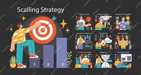 Premium Vector Scaling Strategy Concept Steps To Successful Business