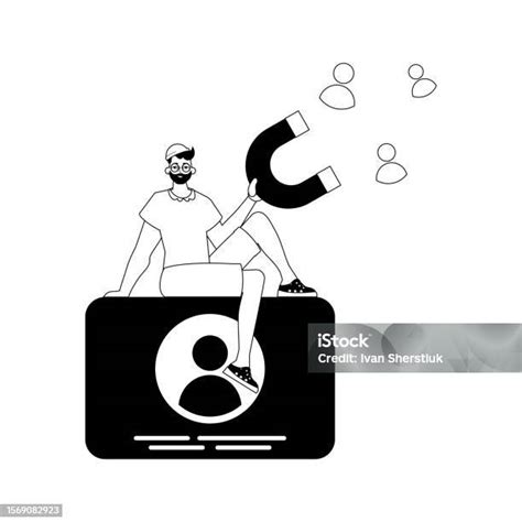 조롱은 박해를 불러 일으키는 유치 체인 체인 메일 기사를 들고있다 시간 개념 검은 색과 Ashen 선형 스타일러스 트렌디한 스타일 벡터 일러스트레이션 개념에 대한 스톡 벡터