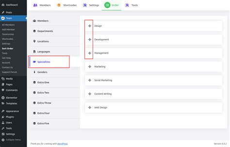 Taxonomies Order Wpspeedo
