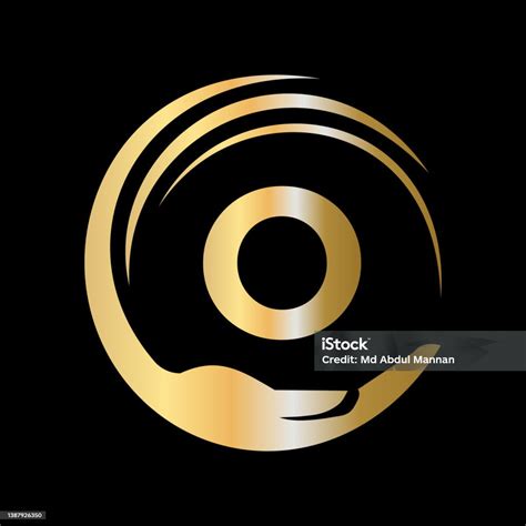 편지 O 초기 유니티 자선 재단 기호에 손 관리 로고 템플릿 O 편지 템플릿유니티 팀 워크 로고 디자인 0명에 대한 스톡 벡터