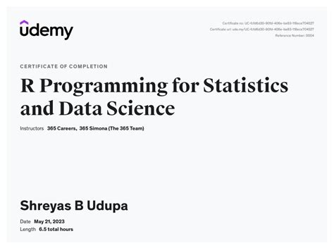 shreyas udupa on linkedin udemy course completion certificate