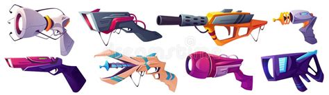 Cartoon Ray Guns Set Stock Illustrations 58 Cartoon Ray Guns Set