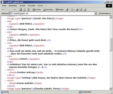 Convertierung A Word Document In Xmltei