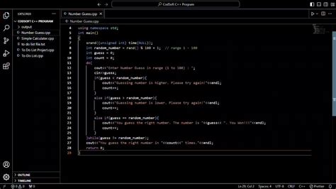 Suhel Khan On Linkedin Codsoft Linkedin Cpp Numberguessinggame Game