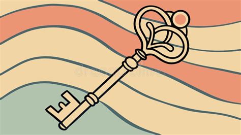 Vintage Skeleton Key Symbol Of Unlocking Secrets Vector Design Generative Ai Stock Vector