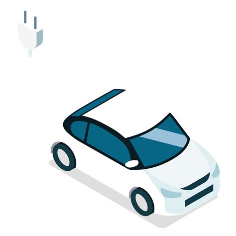 Isometric Electric Car Ev Car 23609922 Png