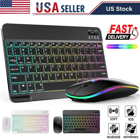 And Mouse Combo Rgb Wireless Backlit Keyboard