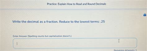 solved practice explain how to read and round decimals write the