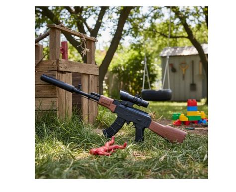 Rifle De Juguete 🔫 Con Mira Realista 🔍 Y Bolitas Hidrogel M18 1 💦
