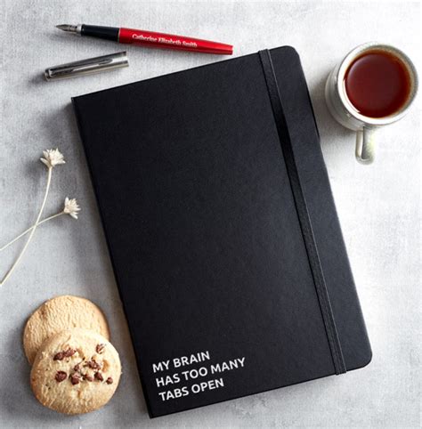 Quote Hardback Engraved Notebook Funky Pigeon