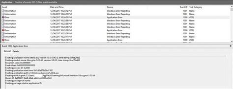 Event 1000 Application Error Faulting Application Name Attribexe Windows 10 Forums