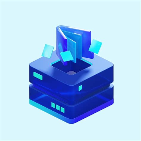 Premium Psd Folder Document File Concept 3d Render With Isolated Background