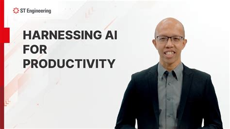 St Engineering On Linkedin Harnessing Ai For Productivity