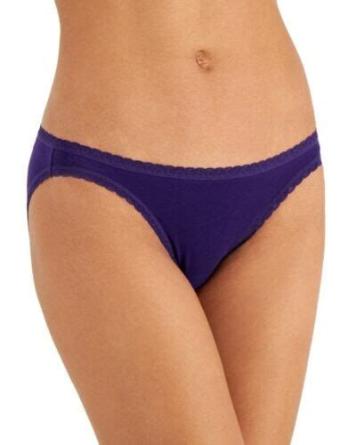 Jenni Womens Lace Trim Dark Purple Bikini Underwear Pick Size Ebay