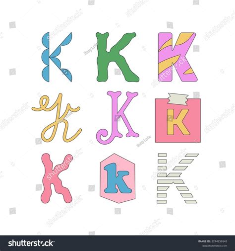 Alphabet K In Different Style