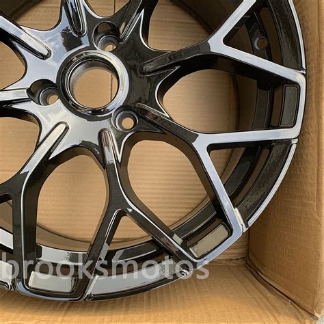 16x6 17x7 Staggered B Style Gloss Black Wheels Rims Fits For Smart A451