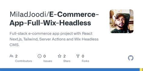 Github Miladjoodie Commerce App Full Wix Headless Full Stack E Commerce App Project With