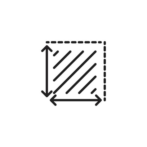 Premium Vector Area And Dimension Icon Set Square Size Space Plot Room Vector Symbol In A