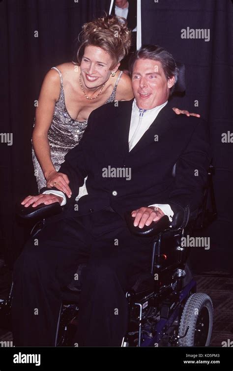 Christopher Reeve And Wife Dana At The G Q 2nd Annual Men Of The Year Awards At Radio City