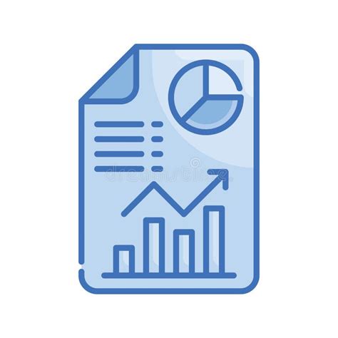 Statistical Evaluation Vector Blue Series Icon Style Illustration Eps