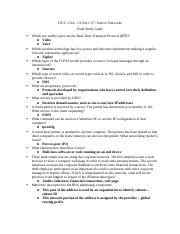 CCNA 1 V7 0 Final Exam Study Guide Docx ITCC 1314 CCNA 1 V7 Intro