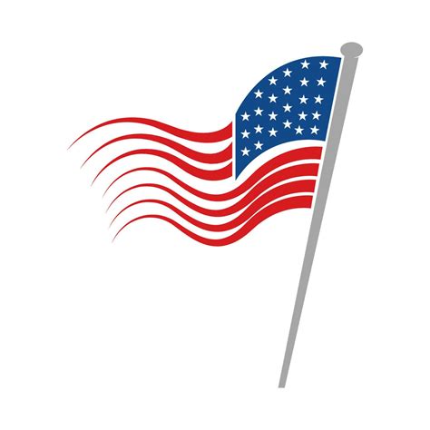 American Flag Logo Concept Design 24126899 Vector Art At Vecteezy