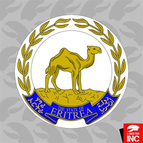 Eritrean Emblem Sticker Self Adhesive Vinyl Eritrea Flag Eri Etsy