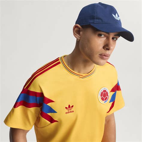 Adidas Colombia Away Jersey 1990 Yellow Adidas Australia