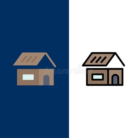 Building Build Construction Home Icons Flat And Line Filled Icon