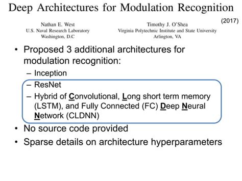 Radio Signal Classification With Deep Neural Networks Pptx