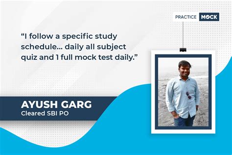 success story of ayush garg cleared sbi po practicemock