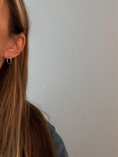 Sterling Silver Tiny Hoop Earrings Minimalist 18mm Jewelry Etsy