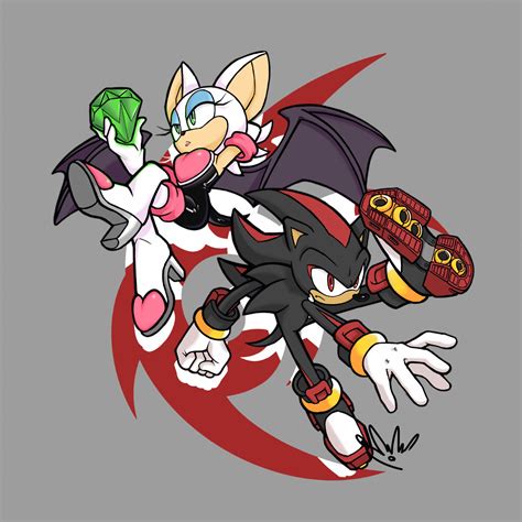 Rouge And Shadow Sonic The Hedgehog Fan Art 44659205 Fanpop