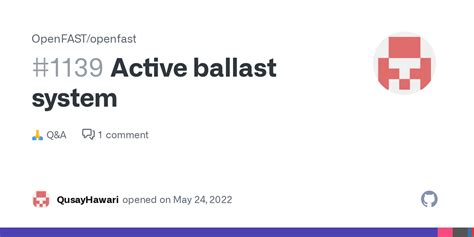 Active Ballast System OpenFAST Openfast Discussion 1139 GitHub